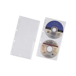 Durable CD-H&uuml;lle Cover S f&uuml;r 2 CDs/DVDs PP transparent 5 St&uuml;ck | Gr.: onesize