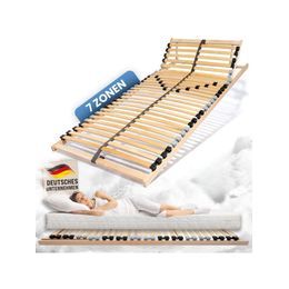 Coemo 7-Zonen Lattenrost ERGO Kopfteil verstellbar 80x200 cm in Natur | Gr.: onesize