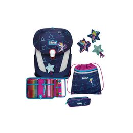 Scout Grundschulranzen SUNNY II Lightweight Blue Star 5-tlg. in blau/lila | Gr.: onesize