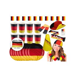 Amscan Gro&szlig;es Deutschland Fan-Set (26-teilig) in mehrfarbig | Gr.: onesize