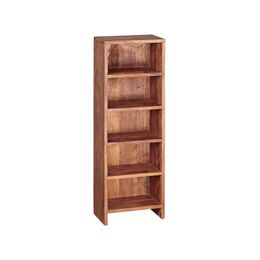 FineBuy B&uuml;cherregal in Braun / Sheesham / 30x17x90 | Gr.: onesize