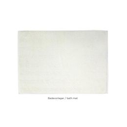 Framsohn 2er Set: Zwirnfrottier BIO Badevorleger "OCEAN" in Cream - (L) 70 x (B) 50 cm | Gr.: onesize