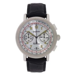 Gigandet Quarzuhr Chronograph "RED BARON IV" in Schwarz/Silber | Gr.: onesize