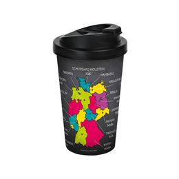 GEDA LABELS Coffee to go Becher Bundesl&auml;nder in Schwarz - 400 ml | Gr.: onesize