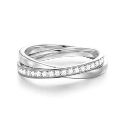 Glanzst&uuml;cke M&uuml;nchen Glanzst&uuml;cke M&uuml;nchen Ring aus Sterling Silber mit Zirkonia in silber | Gr.: 58