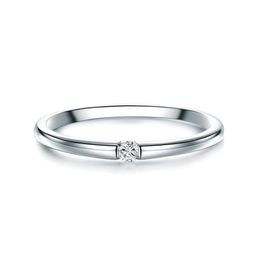 Trilani Diamant-Ring aus Sterling Silber mit Diamant in silber | Gr.: 52