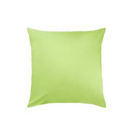 Traumschlaf Bettw&auml;sche Basic Single Jersey Kissenbezug in apfelgr&uuml;n | Gr.: 80 x 80 cm