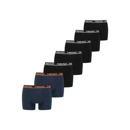 Head Boxershorts 7 er Pack Boxer in 318 - black/orange | Gr.: M