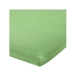REDBEST Single-Jersey Topper-Spannbettlaken Denver in apfelgr&uuml;n | Gr.: 90x190 cm - 100x200 cm