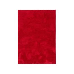 Pergamon Kinderteppich Super Soft Hochflor Silky Kids in Rot | Gr.: 80 x 150 cm
