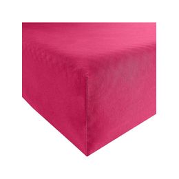 Erwin M&uuml;ller Erwin M&uuml;ller Single-Jersey Spannbettlaken Murnau in pink | Gr.: 180x200 cm - 200x200 cm