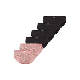 Schiesser Slip Teens Girls 95/5 Organic Cotton in Pink/Schwarz | Gr.: 176