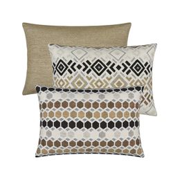 Erwin M&uuml;ller Erwin M&uuml;ller Jacquard Kissenh&uuml;lle 3er-Pack York in beige | Gr.: 50 x 50 cm