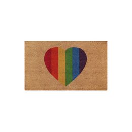 Wecon Home Fu&szlig;matte Home Is Where Your Heart Is in natur | Gr.: 40 x 60 cm