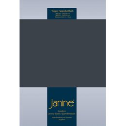 Janine Topper Spannbetttuch Elastic Jersey 5001 in titan | Gr.: 100 x 200