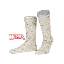 LUSANA Trachtensocken in beige | Gr.: 46-47