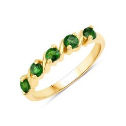 Rafaela Donata Ring aus Sterling Silber mit Chromdiopsid in gelbgold | Gr.: 54