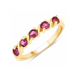 Rafaela Donata Ring aus Sterling Silber aus Rhodolith in gelbgold | Gr.: 56