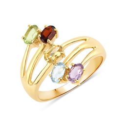 Rafaela Donata Ring Sterling Silber Amethyst in gelbgold | Gr.: 52