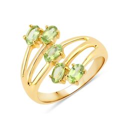 Rafaela Donata Ring aus Sterling Silber mit Peridot in gelbgold | Gr.: 58