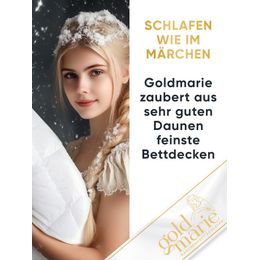 Goldmarie GOLDIE Ganzjahresbettdecke ''MEDIUM'' in Wei&szlig; | Gr.: 155 x 220 cm