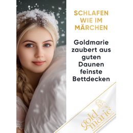 Goldmarie MARIE Ganzjahresbettdecke ''MEDIUM'' in Wei&szlig; | Gr.: 135 x 200 cm