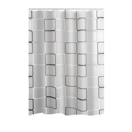 Ridder Duschvorhang Folie Modern Retro incl. Ringe semitransparent | Gr.: 180x200 cm