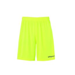 Uhlsport Shorts CENTER BASIC - OHNE INNENSLIP in fluo gelb/schwarz | Gr.: S