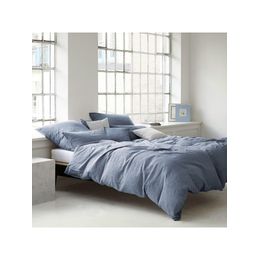 Elegante Bettw&auml;sche Breezee in ocean | Gr.: 135 x 200 + 80 x 80 cm