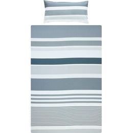 REDBEST Renforc&eacute; Bettw&auml;sche in anthrazit | Gr.: 155x220 cm (40x80 cm)