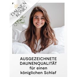 Daunenk&ouml;nig ROYAL Ganzjahresbettdecke ''MEDIUM'' in Wei&szlig; | Gr.: 155 x 220 cm