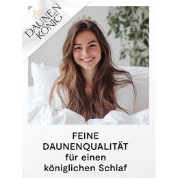 Daunenk&ouml;nig QUEEN Ganzjahresbettdecke ''MEDIUM'' in Wei&szlig; | Gr.: 155 x 220 cm