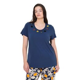 Ulla Popken Shirt in marine | Gr.: 50-52