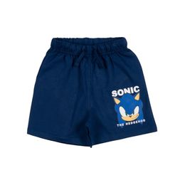 Sonic the Hedgehog Shorts kurze Hose Trainingshose Bermuda in blau | Gr.: 122/128