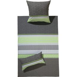REDBEST Renforc&eacute; Bettw&auml;sche in grau | Gr.: 155 x 220 + 80 x 80 cm