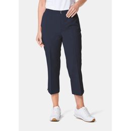 GOLDNER Kurzgr&ouml;&szlig;e: Schlupfhose Martha, bi-elastisch, 3/4 in marine | Gr.: 21