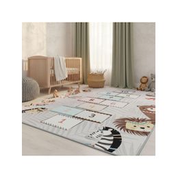 KADIMA DESIGN Kinderteppich Waschbar H&uuml;pfspiel TRAUN Strapazierf&auml;hig OEKO-TEX | Gr.: 160 x 230 cm