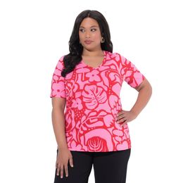 Ulla Popken Shirt in helles pink | Gr.: 42-44