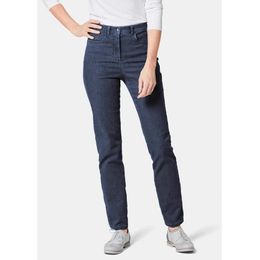 GOLDNER Damen Jeans Slim Fit LOUISA mit Stretch-Anteil in dunkelblau | Gr.: 44