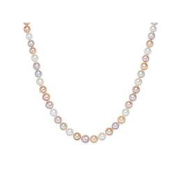 Valero Pearls Perlen-Kette aus Sterling Silber mit S&uuml;&szlig;wasser-Zuchtperle in multicolor | Gr.: 52 cm