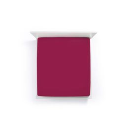 Formesse Spannbettlaken Bella Donna Jersey in Bordeaux | Gr.: 90-x-200-cm