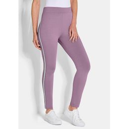 GOLDNER Kurzgr&ouml;&szlig;e: Zweierpack Leggings mit schmalem Bein in altros&eacute; / schwarz | Gr.: 23