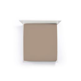 Formesse Spannbettlaken Bella Donna Jersey in Muskat | Gr.: 120-x-200-cm