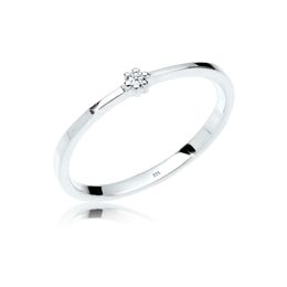 Elli DIAMONDS Ring 925 Sterling Silber Verlobungsring in Wei&szlig; | Gr.: 58