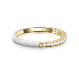 Glanzst&uuml;cke M&uuml;nchen Glanzst&uuml;cke M&uuml;nchen Ring aus Sterling Silber mit Zirkonia in gelbgold | Gr.: 56