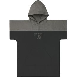 Normani Kinder Badeponcho Baku in Schwarz | Gr.: 140/152