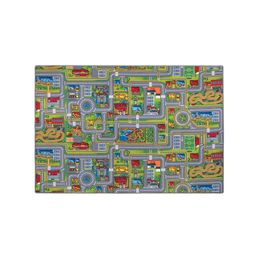 Snapstyle Kinder Spiel Teppich Abenteuerland Bunt in Bunt | Gr.: 100x100 cm