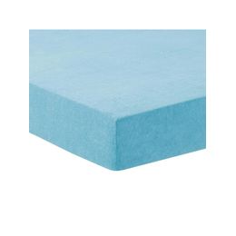 Traumschlaf Spannbettlaken Frottee Stretch in hellblau | Gr.: 90x200 cm - 100x200 cm