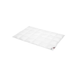 Schlafstil Ganzjahres-G&auml;nsedaunenbettdecke Warm "D600" in wei&szlig; | Gr.: 155x220 cm