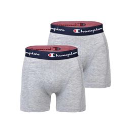 Champion Boxershort 2er Pack in Hellgrau meliert | Gr.: S